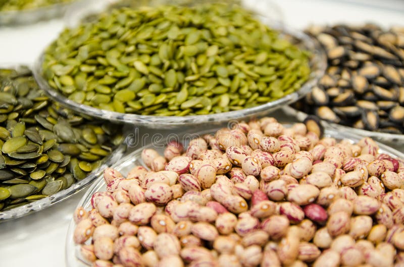 Dish with Different Types of Seeds Stock Image - Image of dish, vegan ...