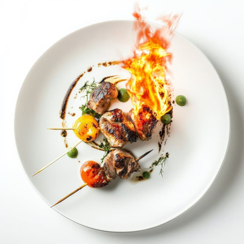 A Dish Featuring a Protein Cooked Using a Flame: Flamed Tableside, or ...