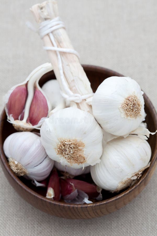 Dish of fresh garlic stock image. Image of colour, food - 11779781