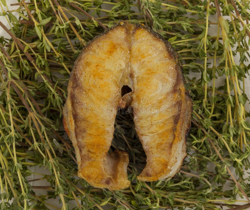 A dish of grilled sturgeon stock photo. Image of healthy - 99891194
