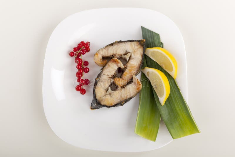 Grilled sturgeon fillets stock photo. Image of cook, tilapiini - 33112900