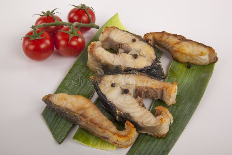 Grilled sturgeon fillets stock photo. Image of cook, tilapiini - 33112900