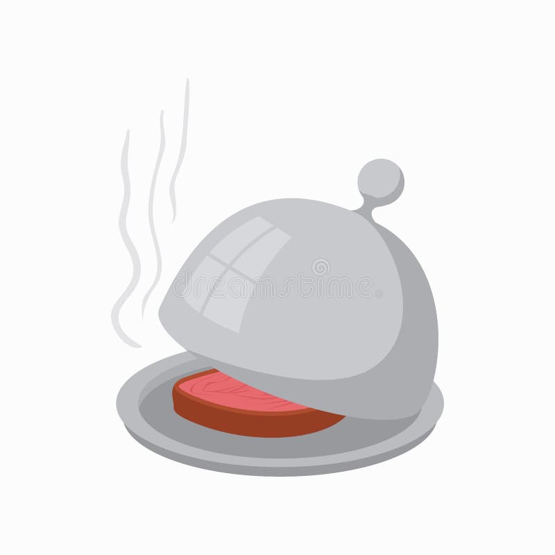 Dish with Lid Icon, Cartoon Style Stock Vector - Illustration of metal ...