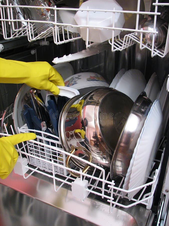 Dish machine stock image. Image of washing, plates, dishes - 6151481