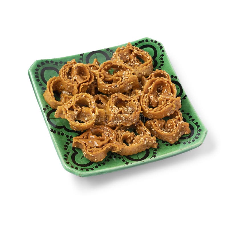 Moroccan chebakia stock image. Image of traditional, zlebia - 44844079