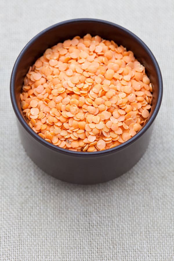 Dish of red split lentils stock image. Image of nutrition - 11816609