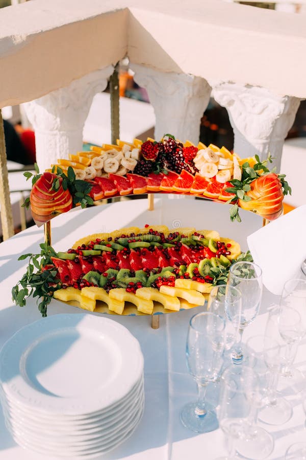 The Dish in the Restaurant with a Sign Stock Photo - Image of knife ...