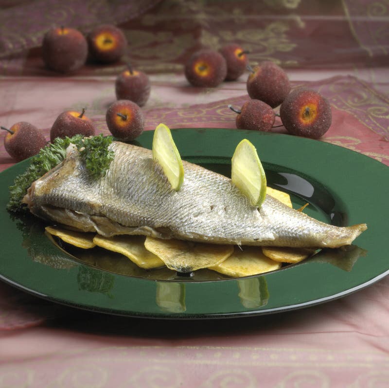 Dish of sea bream 02 stock image. Image of food, catering - 12638961