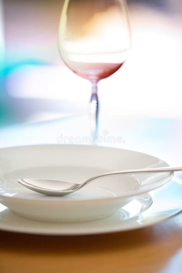 Dish setting stock photo. Image of depth, porcelain, flatware - 14624892