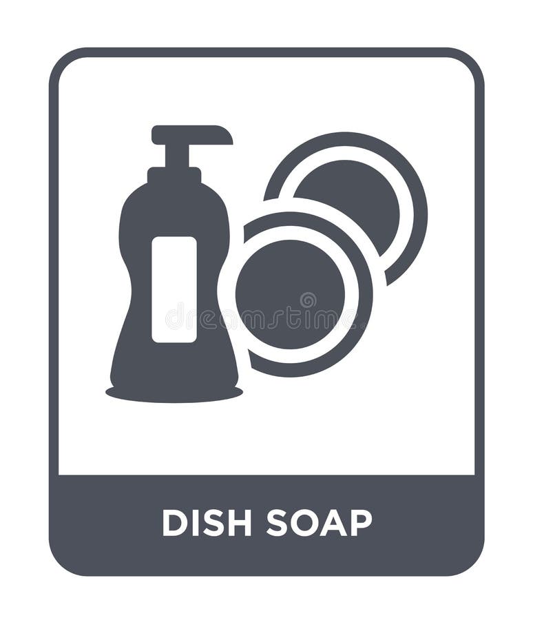 Dish Washing Icon in Trendy Design Style. Dish Washing Icon Isolated on ...