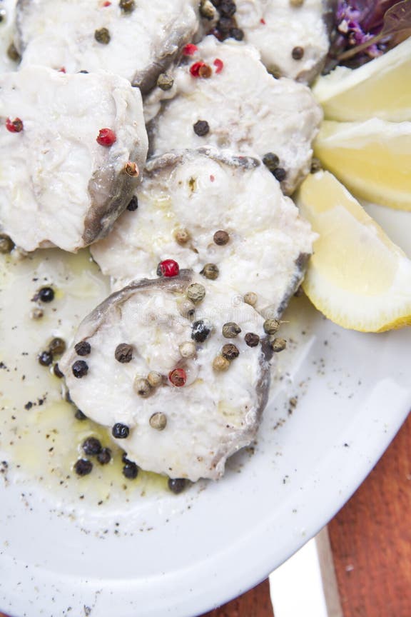 Dish of steamed fish stock photo. Image of cooked, dogfish - 21409028