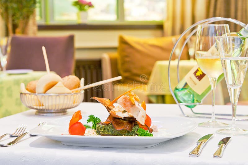 Dish on the table stock image. Image of portion, eating - 18515113