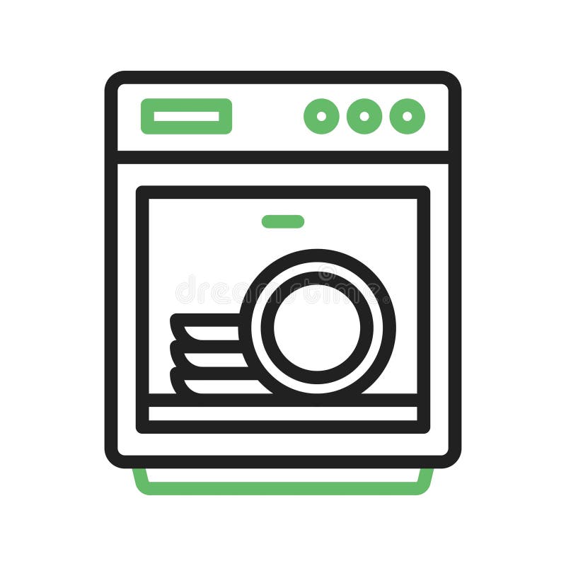 Dish Washer Icon Image. stock vector. Illustration of washer - 288139822
