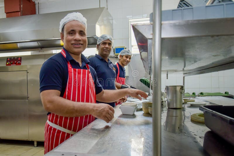 Dish Washers at the Kitchen Washing Plates Editorial Photo - Image of ...