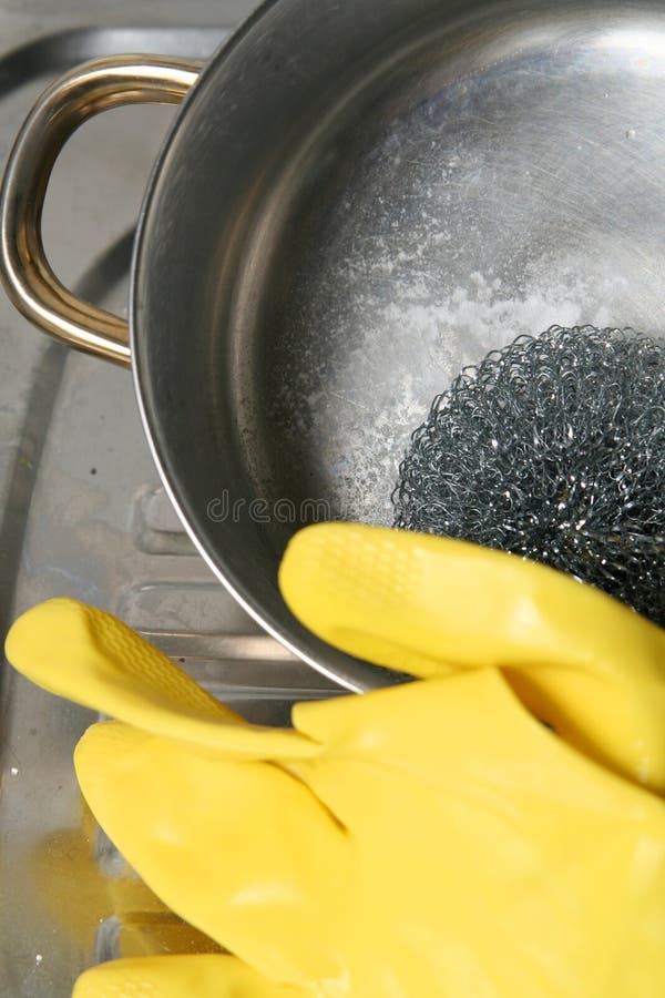 Dish washing stock image. Image of grey, metal, powder - 2491787
