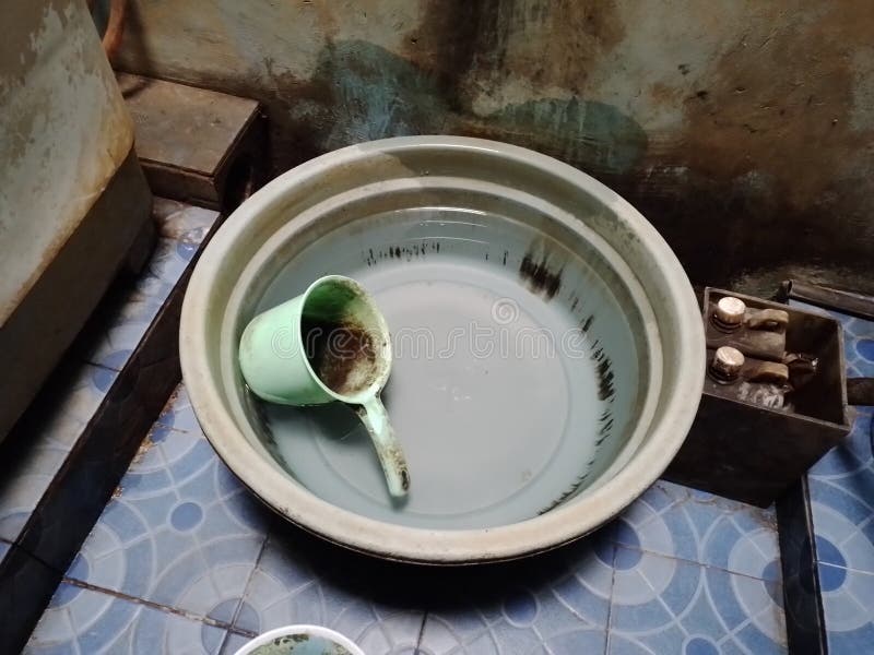 Dish washing bucket stock photo. Image of breakfast - 253458780