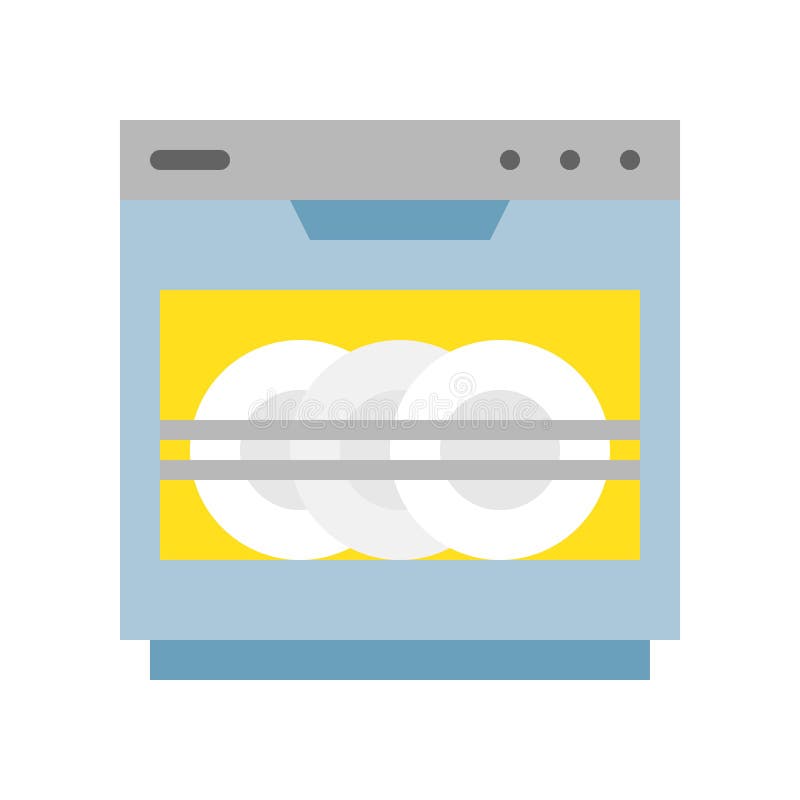 Dish Washing Liquid and Plate, Cleaning Service Related Icon Set Stock ...