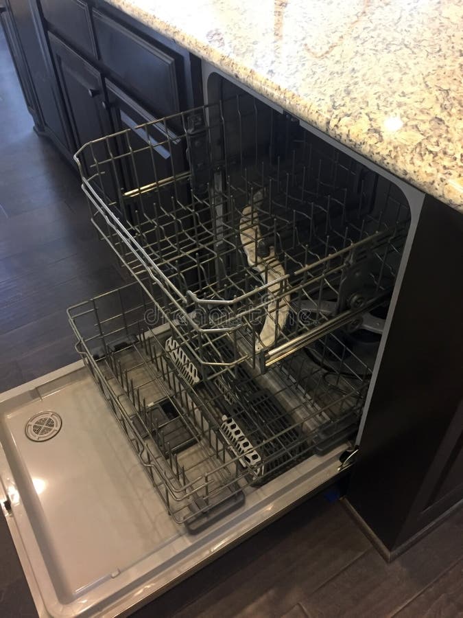 Dish-washing Machine in a New House Kitchen Stock Image - Image of ...