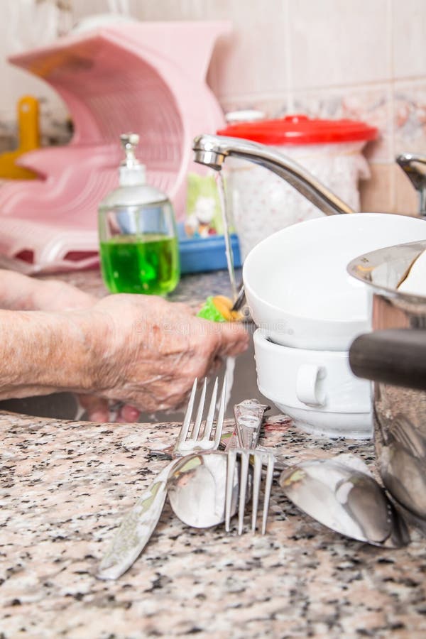 Dish washing stock photo. Image of cleaning, closeup - 40157572