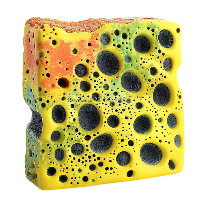 Dish Washing Sponge on Transparent Background - Ai Generated Stock ...