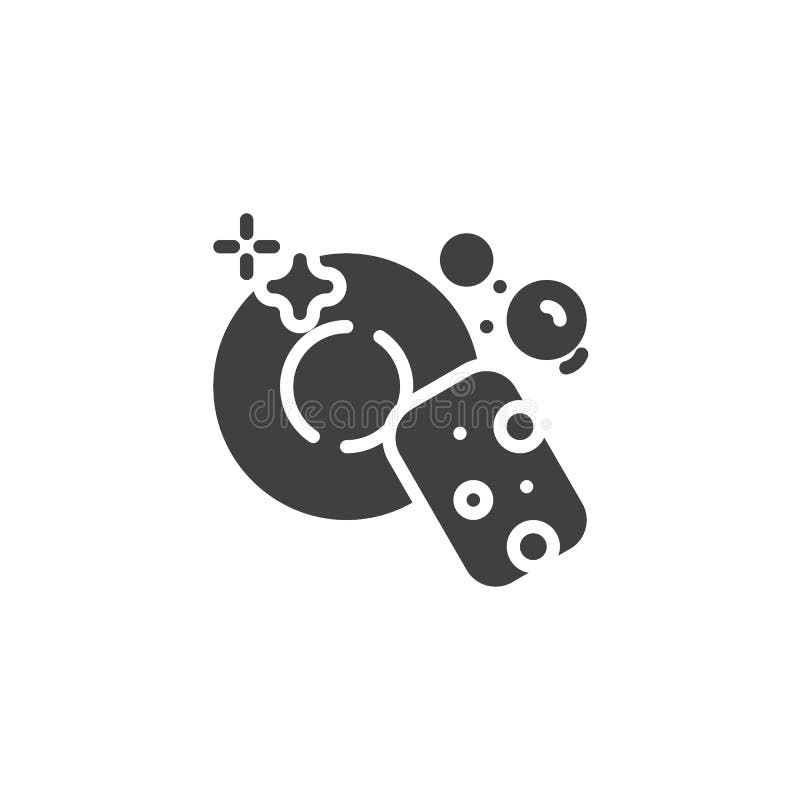 Dish Washing Sponge Line Icon Stock Vector - Illustration of icon, dish ...