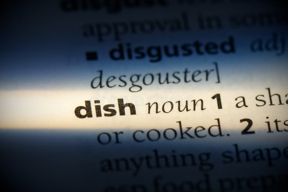 Dish stock image. Image of word, writing, concept, meaning - 161393299