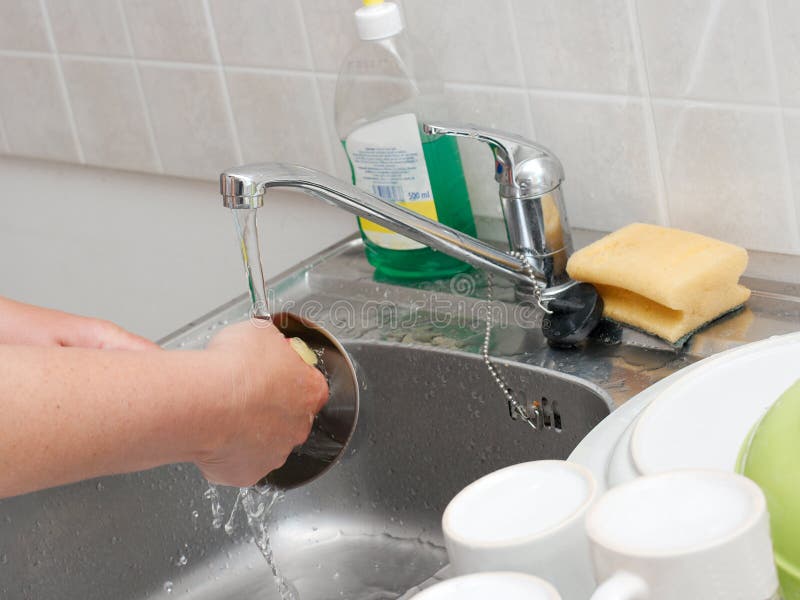 Dishes stock image. Image of chrome, pipe, modern, home - 10816141