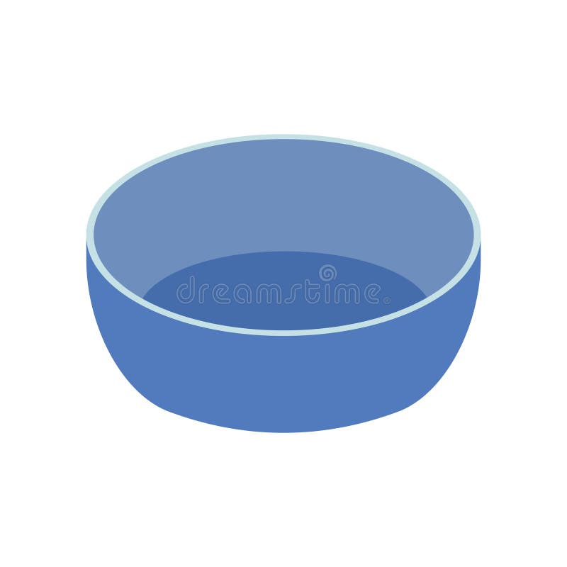 Dishes. a Deep Bowl for Salad with a Floral Ornament Stock Vector ...