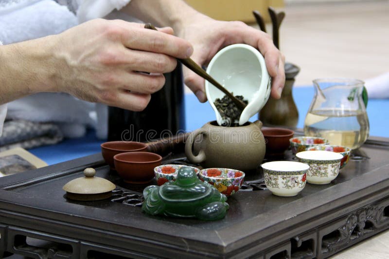 Tea Master Making Tea for the Ceremony Stock Photo - Image of teapot ...