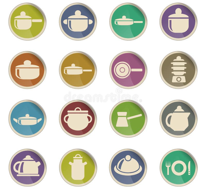 Dishes icon set stock photo. Image of dish, business - 88691464