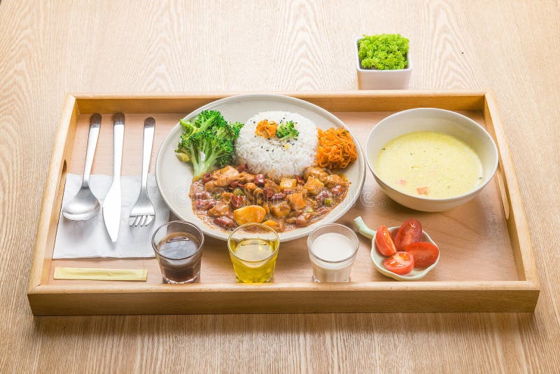 Dishes of International Cuisine in a Hotel Restaurant Stock Photo ...