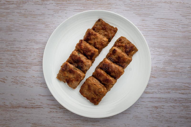 Dishes Made with Mashed Meat with Background Stock Image - Image of ...