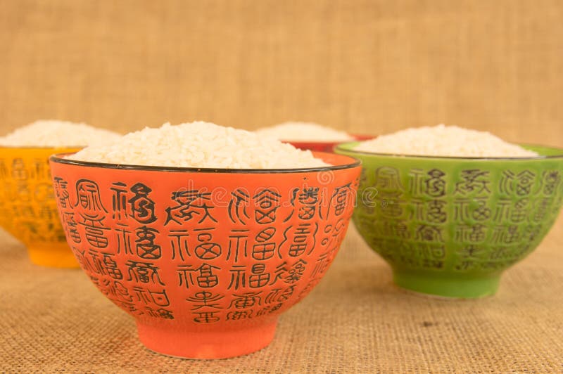Dishes of Rice stock photo. Image of rice, colors, china - 66371314