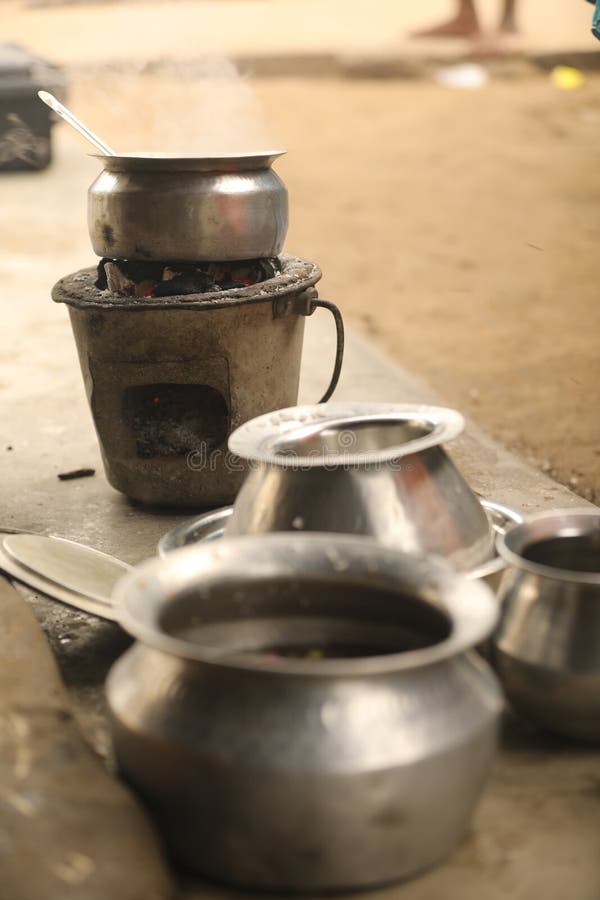 Dishes at Rural Kitchen India Stock Photo - Image of shape, clip: 397289496