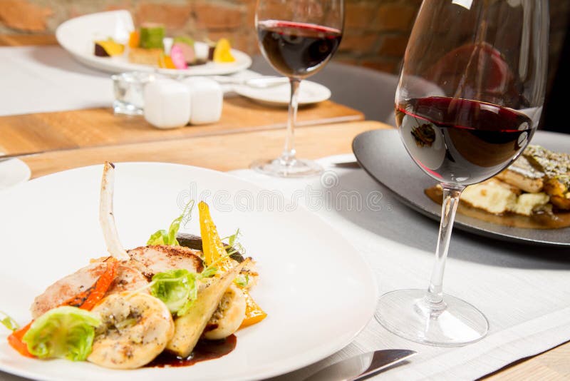 Dishes Served in a Restaurant Stock Photo - Image of healthy, dish ...