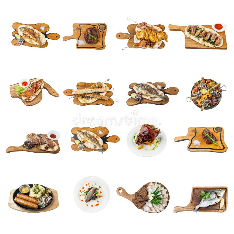 Dishes and Snacks from Meat and Fish. Popular Appetizing Dishes ...