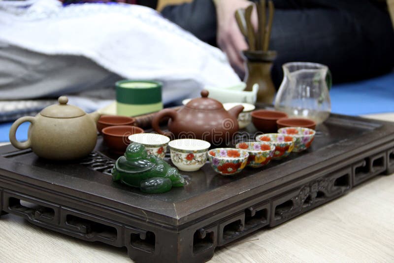 Tea ceremony set stock photo. Image of ceremony, table - 145304186