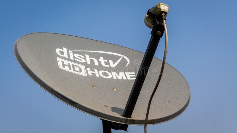 DishTV DTH Dish Antenna editorial image. Image of signals - 253173155