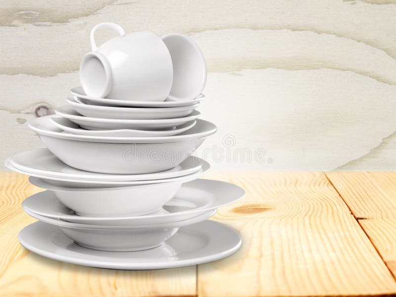 Dishware stock image. Image of plate, life, clean, stack - 113329193