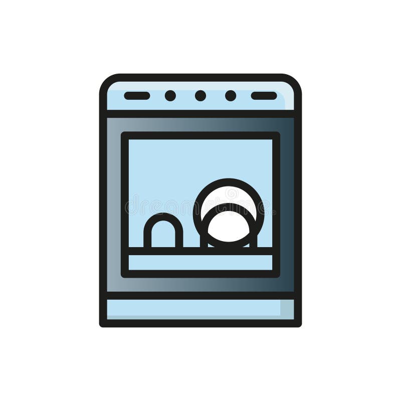 Dishwasher Icon Vector Design Templates Simple and Modern Stock ...