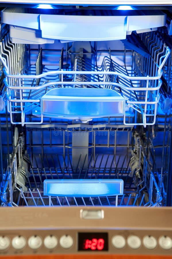 Dishwasher stock photo. Image of inside, steel, technology - 38751802
