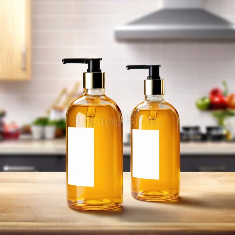 Dishwashing Liquid Dispenser, Empty Blank Generic Product Packaging ...