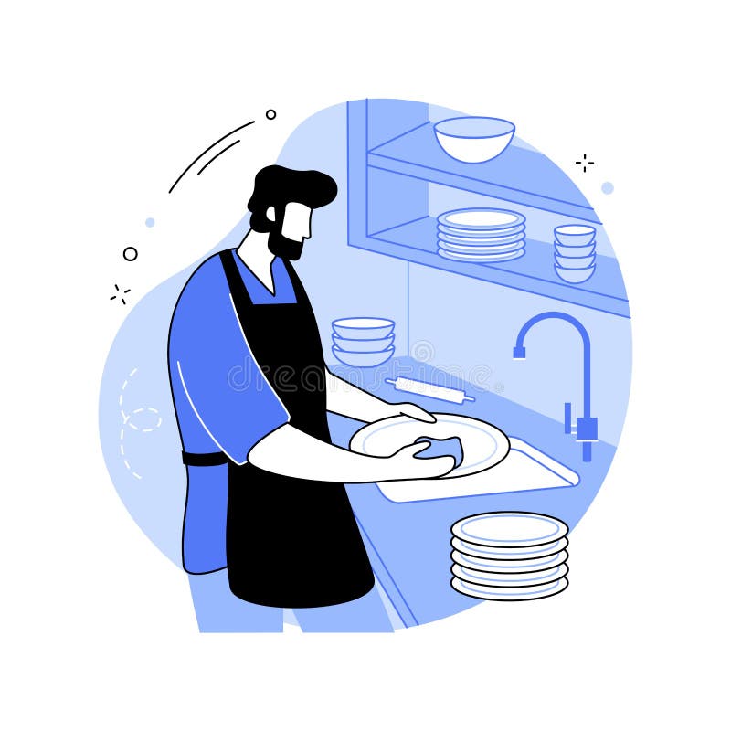 Dishwashing Station Isolated Cartoon Vector Illustrations. Stock Vector ... Dishwashing Station Isolated Cartoon Vector Illustrations. Stock Vector ...
