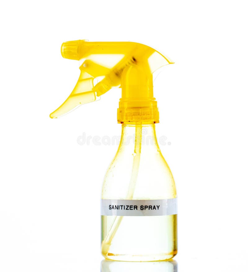 Disinfectant, Sanitizer in Plastic Packaging on a White Background ...