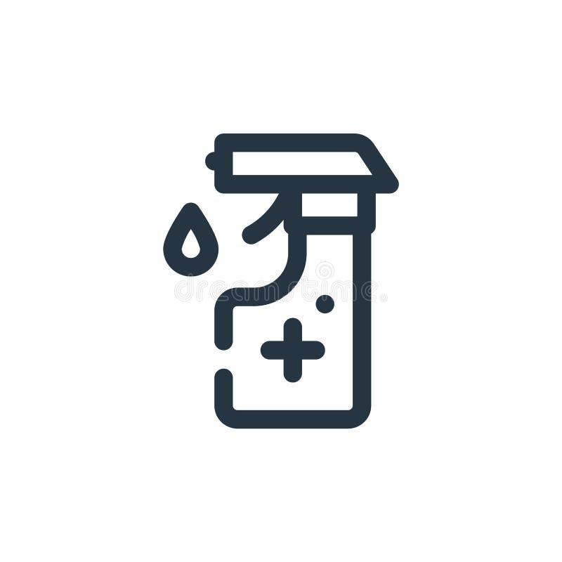 Disinfectant Vector Icon. Disinfectant Editable Stroke Stock Vector ...