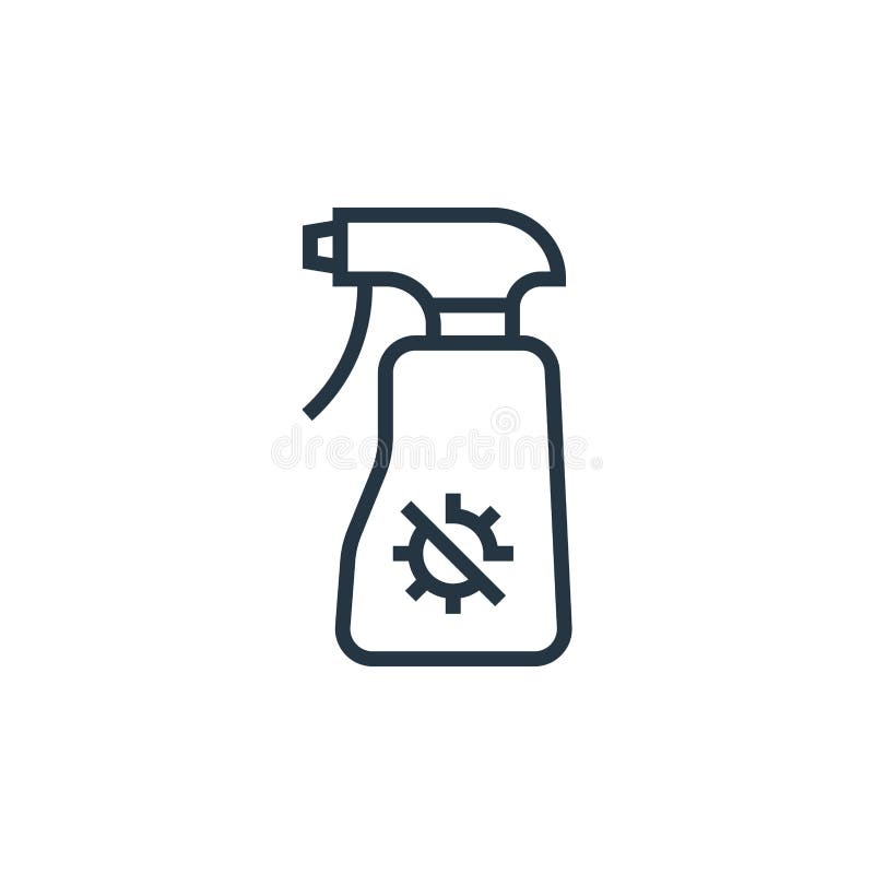 Disinfectant Vector Icon. Disinfectant Editable Stroke Stock Vector ...