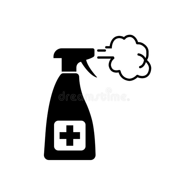 Disinfection Point Symbol Sign,Vector Illustration, Isolated on White ...