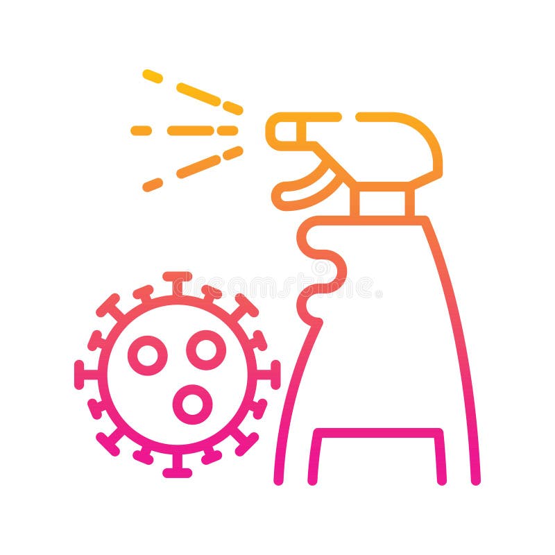 Disinfection Vector Gradient Icon Style Illustration. EPS 10 File Stock ...