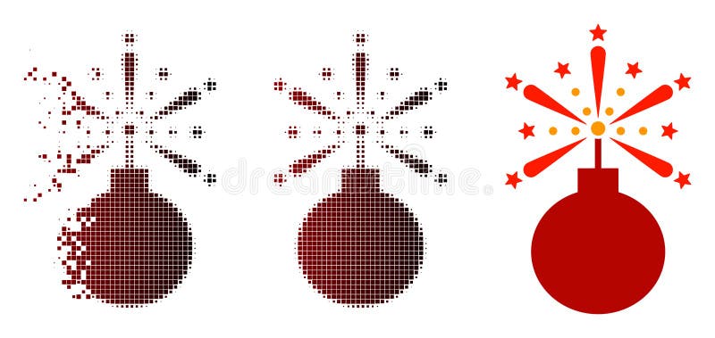 Disintegrating Dot Halftone Fireworks Detonator Icon Stock Vector ... Disintegrating Dot Halftone Fireworks Detonator Icon Stock Vector ...