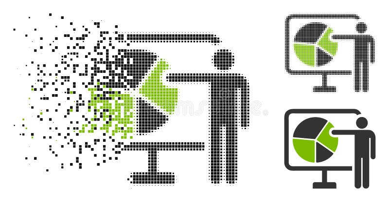 Disintegrating Dotted Halftone Pie Chart Public Report Icon Stock ... Disintegrating Dotted Halftone Pie Chart Public Report Icon Stock ...